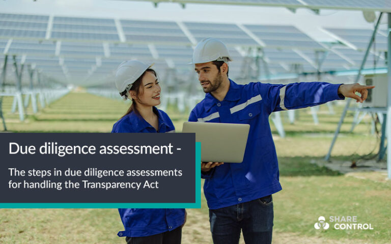 Due diligence assessment according to the Transparency Act - guidance