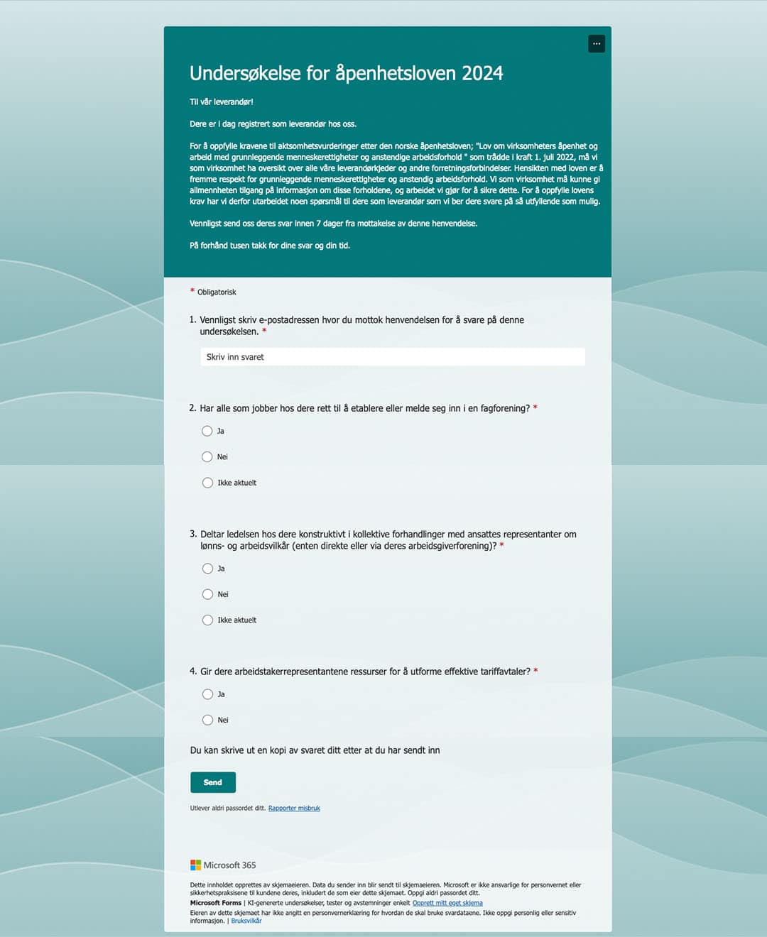 ShareControl Transparency - Software for the Transparency Act