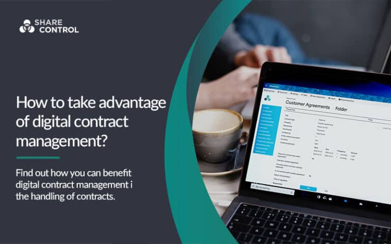 How to benefit from digital contract management?